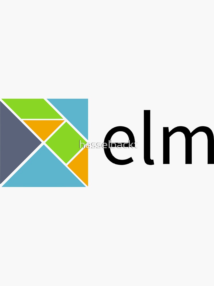 "Elm logo" Sticker for Sale by hasselbackt | Redbubble