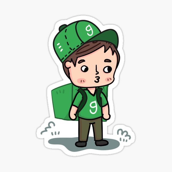 "Grab food Boy" Sticker for Sale by doodlrr | Redbubble