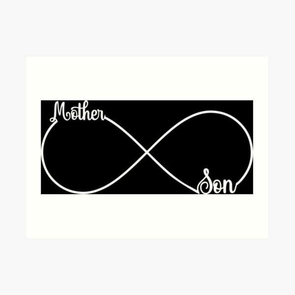 "Mother And Son Infinity Symbol" Art Print for Sale by MH-COLORS ...