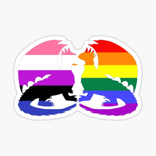 Queer Genderfluid Pride Dragons Sticker For Sale By Shaneisadragon