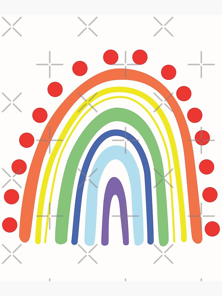 "Colorful Boho Rainbow, cute rainbow" Poster for Sale by narinari32 ...