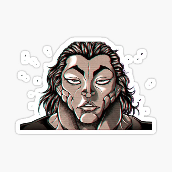 "Yujiro Hanma - React!" Sticker for Sale by Diaz-Shop | Redbubble