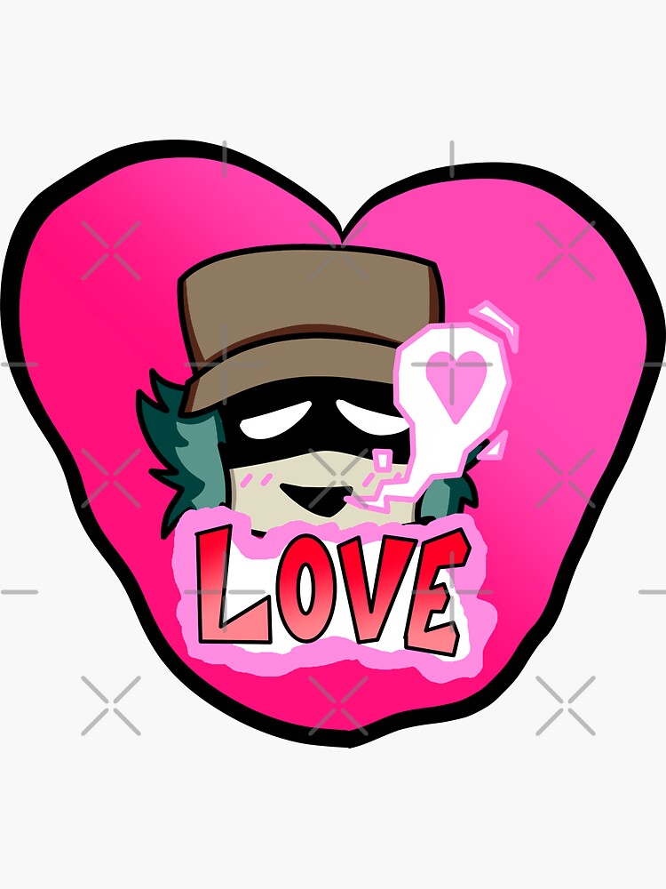 "Fnf Garcello mod character graffiti Love" Sticker by AbrekArt | Redbubble