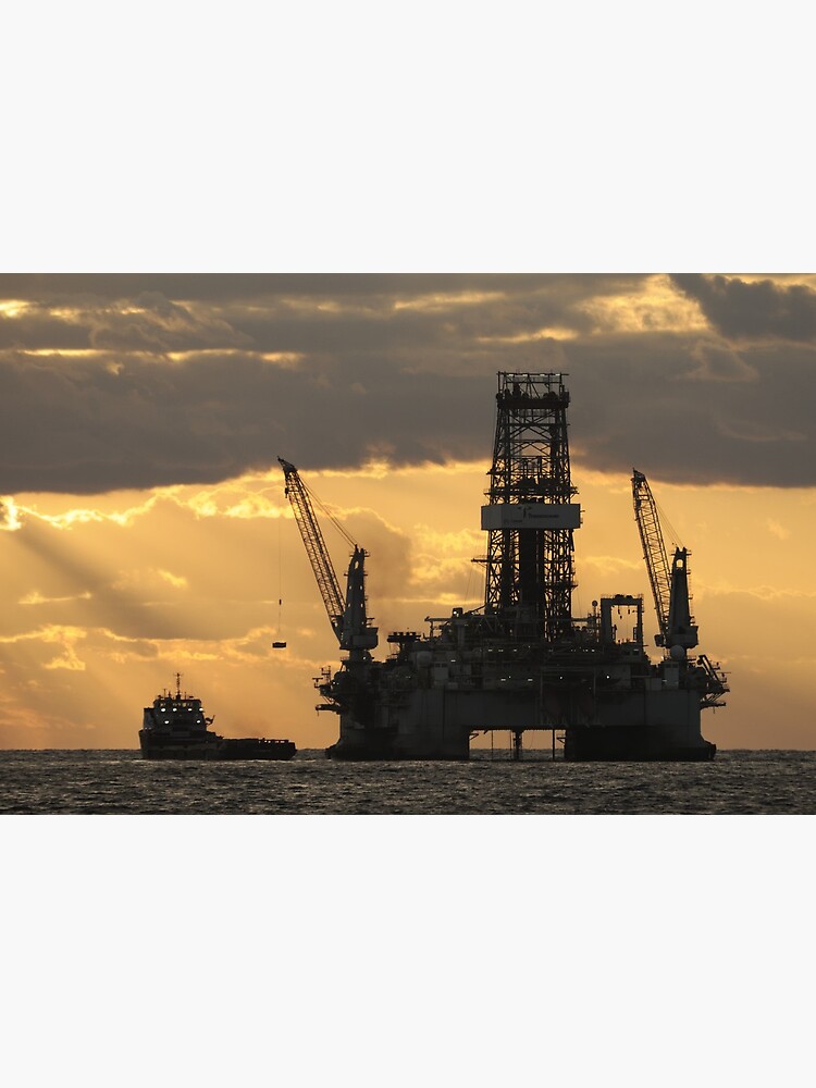 "Offshore Rig at Dawn" Poster for Sale by Bradmartin321 | Redbubble