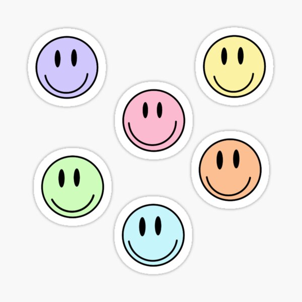 "Smiley Face Pack" Sticker by Artsbyruthie | Redbubble