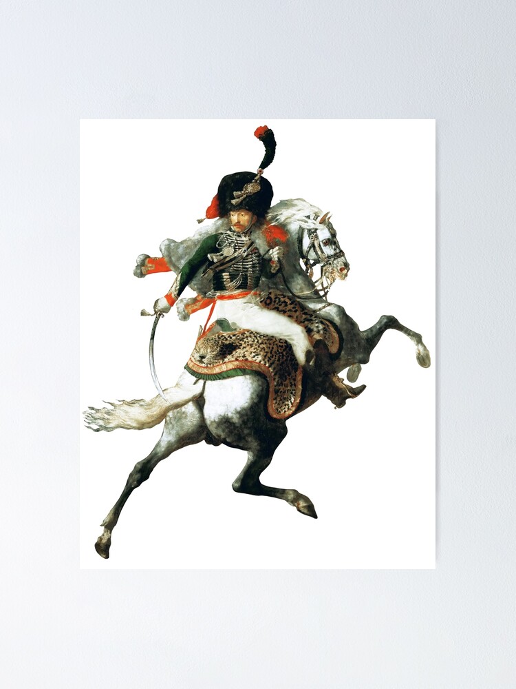 "Théodore Géricault - The Charging Chasseur" Poster by elinaarbidane ...