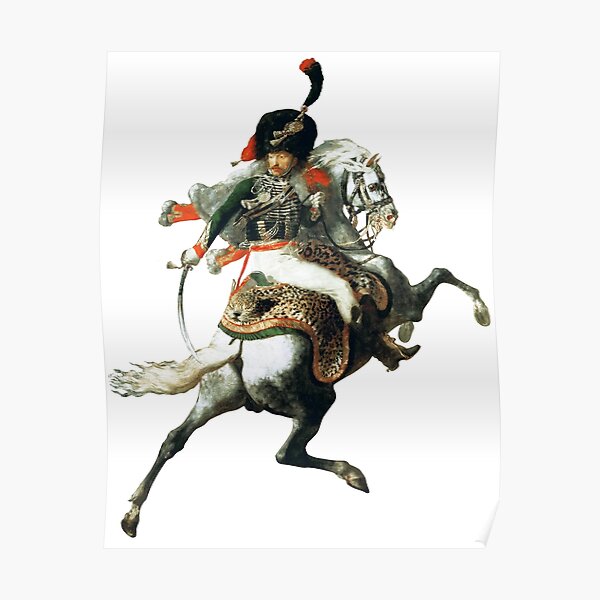 "Théodore Géricault - The Charging Chasseur" Poster by elinaarbidane ...