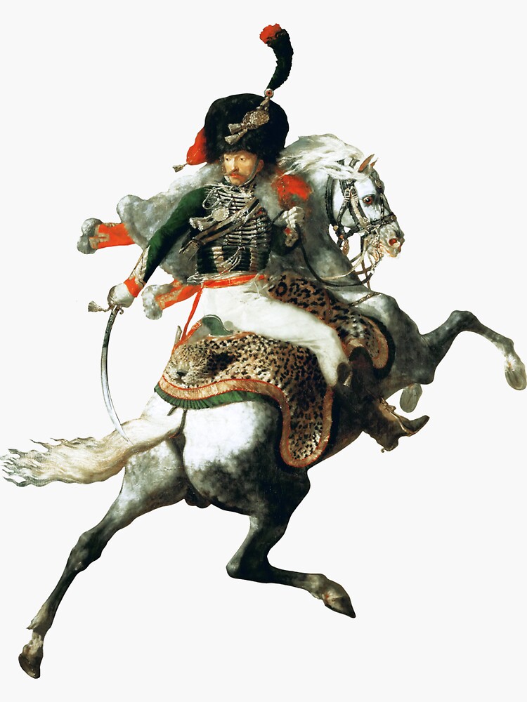 "Théodore Géricault - The Charging Chasseur" Sticker for Sale by ...