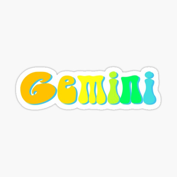 "Gemini Sticker" Sticker for Sale by marycherryy | Redbubble