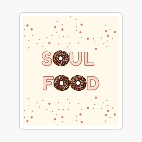 "Donut Soul Food design" Sticker by Charactee | Redbubble
