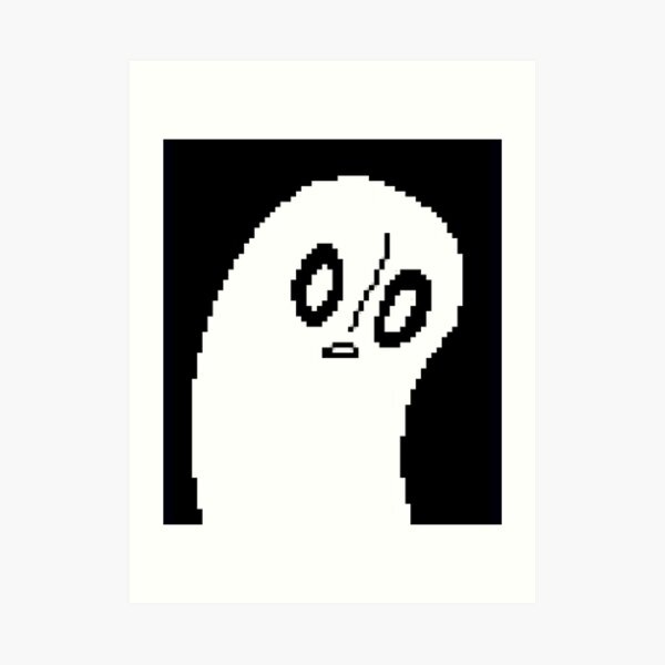"UNDERTALE Napstablook" Art Print by discordantly | Redbubble