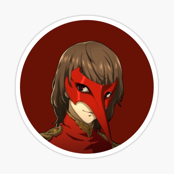 "Goro Akechi Red Crow Portrait (Persona 5/Persona 5 Royal)" Sticker for ...