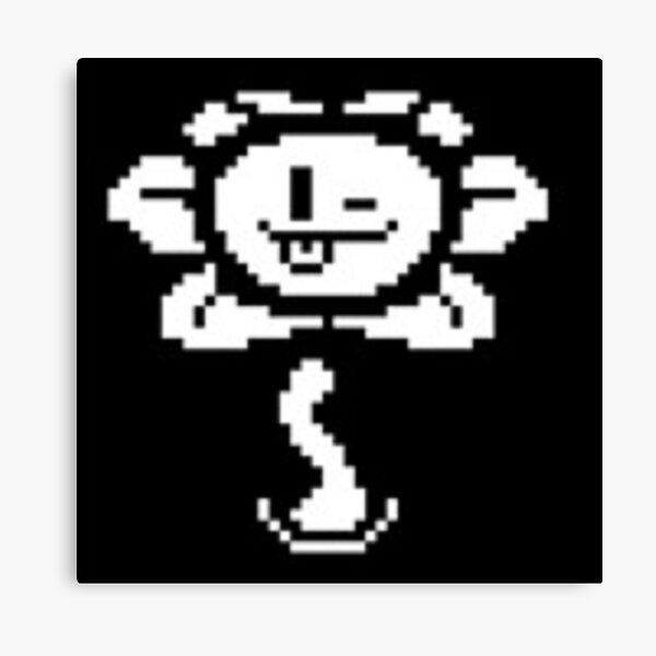 "UNDERTALE Flowey Wink" Canvas Print by discordantly | Redbubble