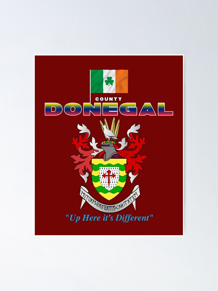 "County Donegal Ireland - Official Crest" Poster by CathalDevlin ...