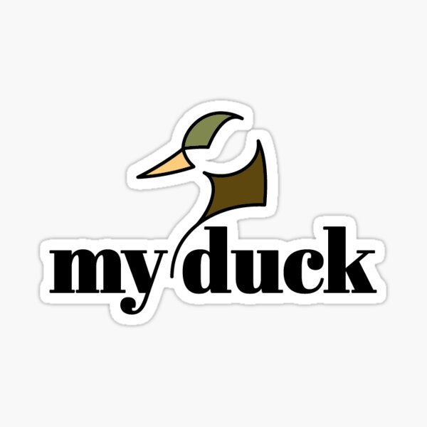 "My Duck the new logo" Sticker for Sale by MyDuck | Redbubble