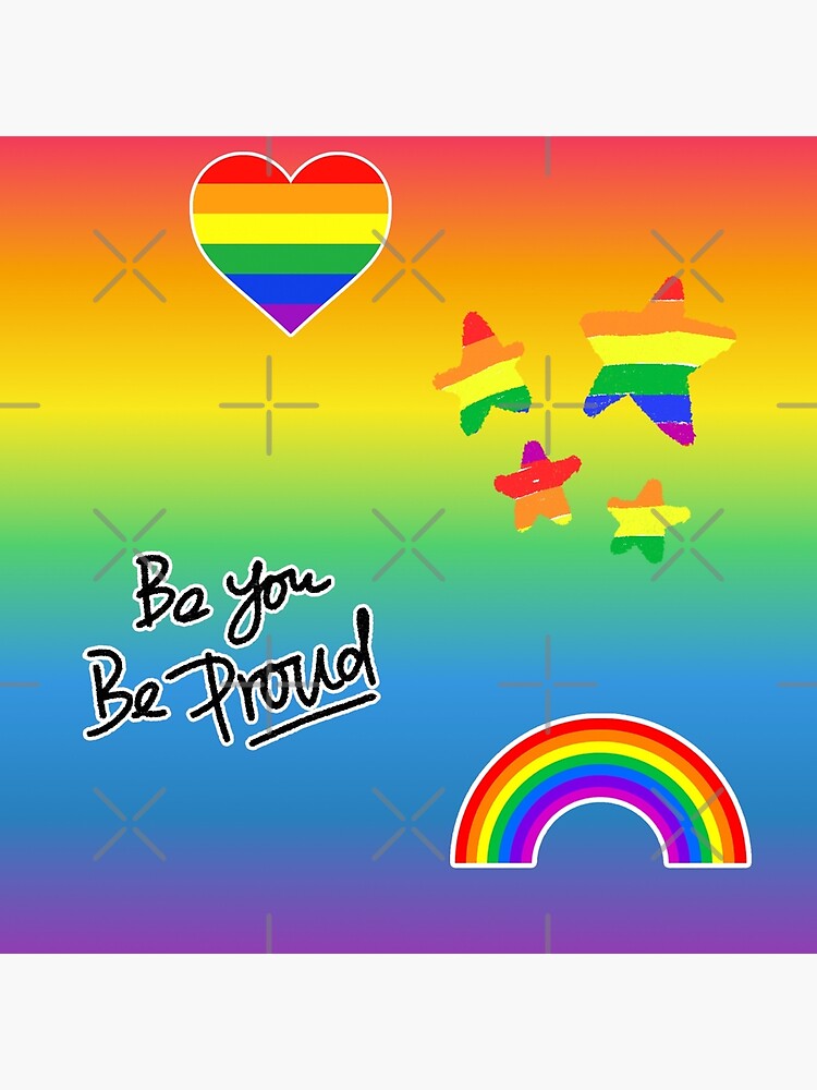 "CUTE PRIDE FLAG PATTERN " Poster for Sale by RetroPlaceee | Redbubble