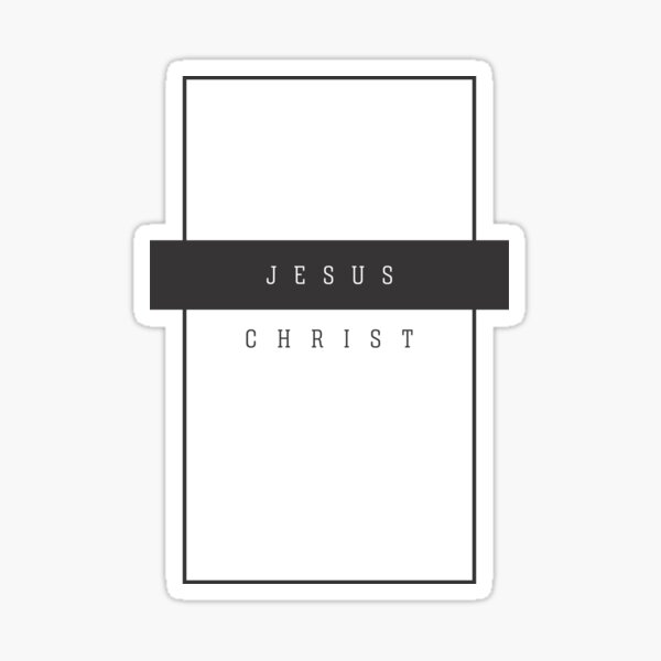 "JESUS CHRIST" Sticker for Sale by VictorGouveia | Redbubble