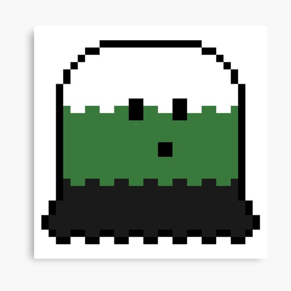 "pixel art neutrois pride ghost sprite" Canvas Print for Sale by ...