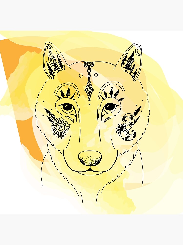 "Canadian wolf" Poster by NataliaNeva | Redbubble