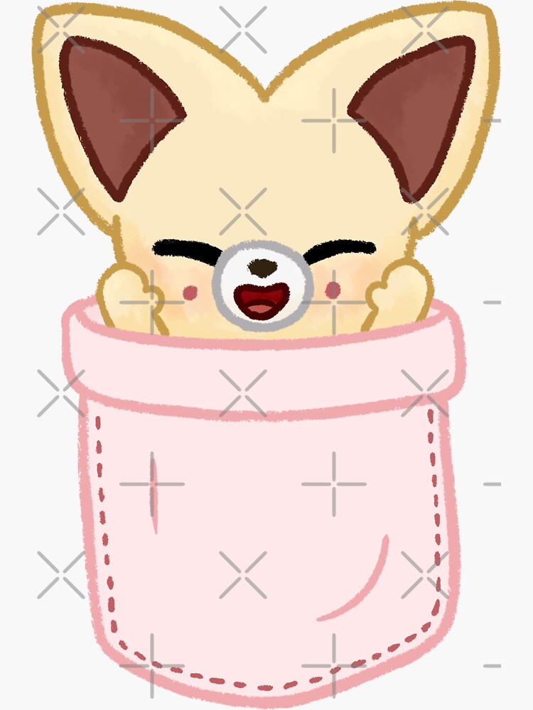 Pegatina «FoxlNy SKZOO Pocket» de Hynke | Redbubble