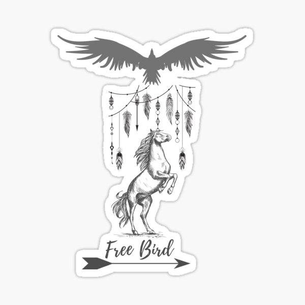 "Free Bird " Sticker for Sale by allgrit | Redbubble