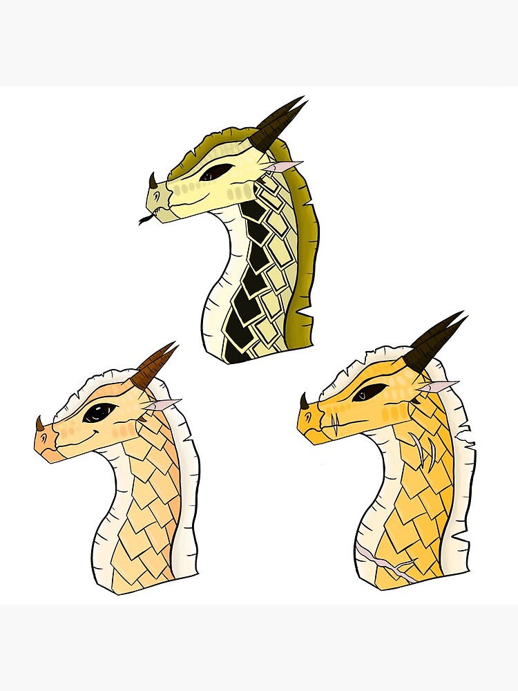 "Blister, Blaze, and Burn - Wof wings of fire " Art Print by Emerald764 ...