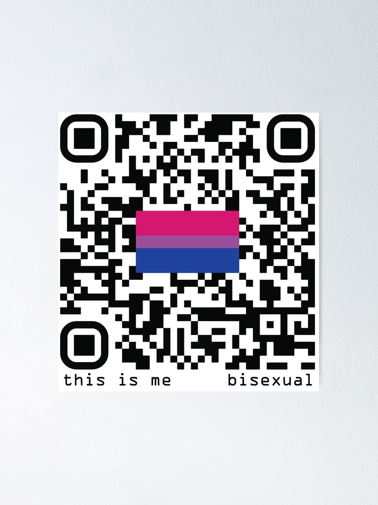 "This Is Me Pride QR Code - Bisexual" Poster by CodeCherry | Redbubble