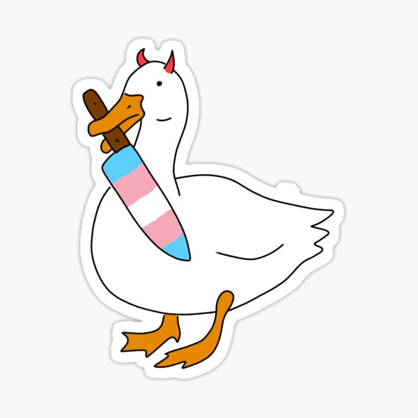"trans duck" Sticker for Sale by Blazeayden | Redbubble