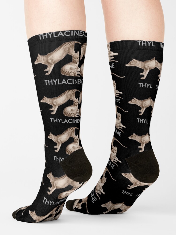 "Thylacine Tasmanian Tiger" Socks for Sale by artenvironments | Redbubble