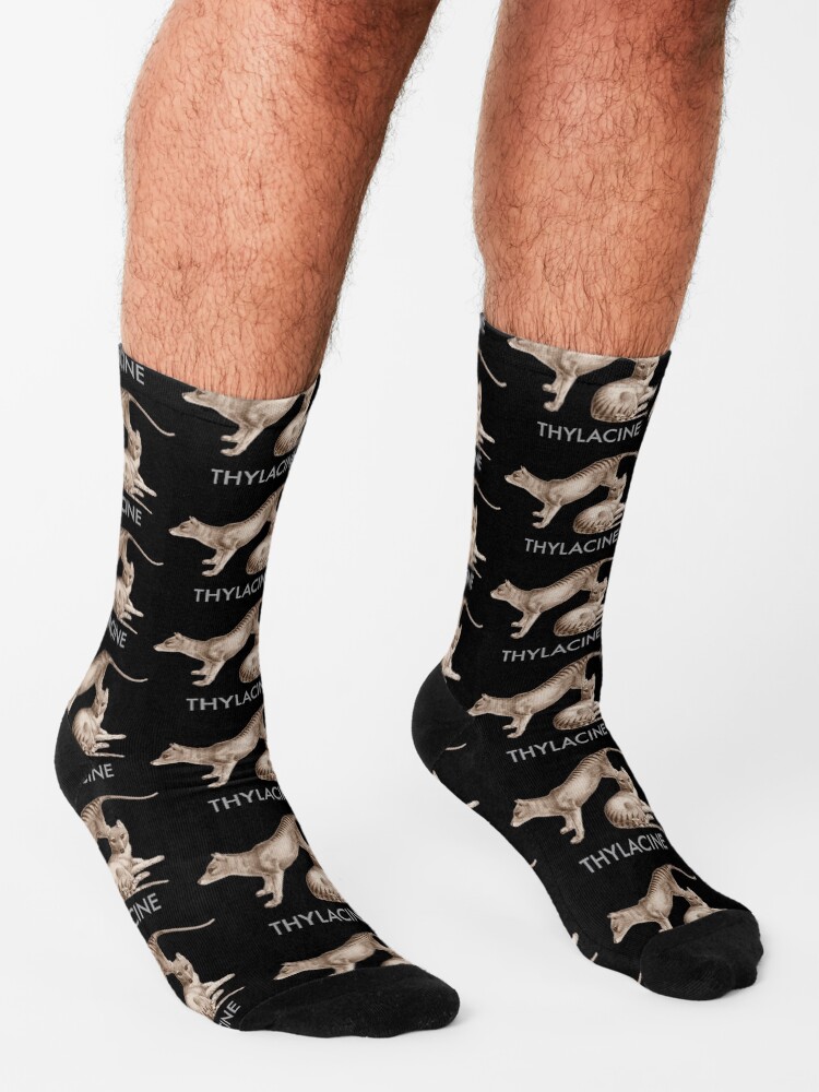 "Thylacine Tasmanian Tiger" Socks for Sale by artenvironments | Redbubble