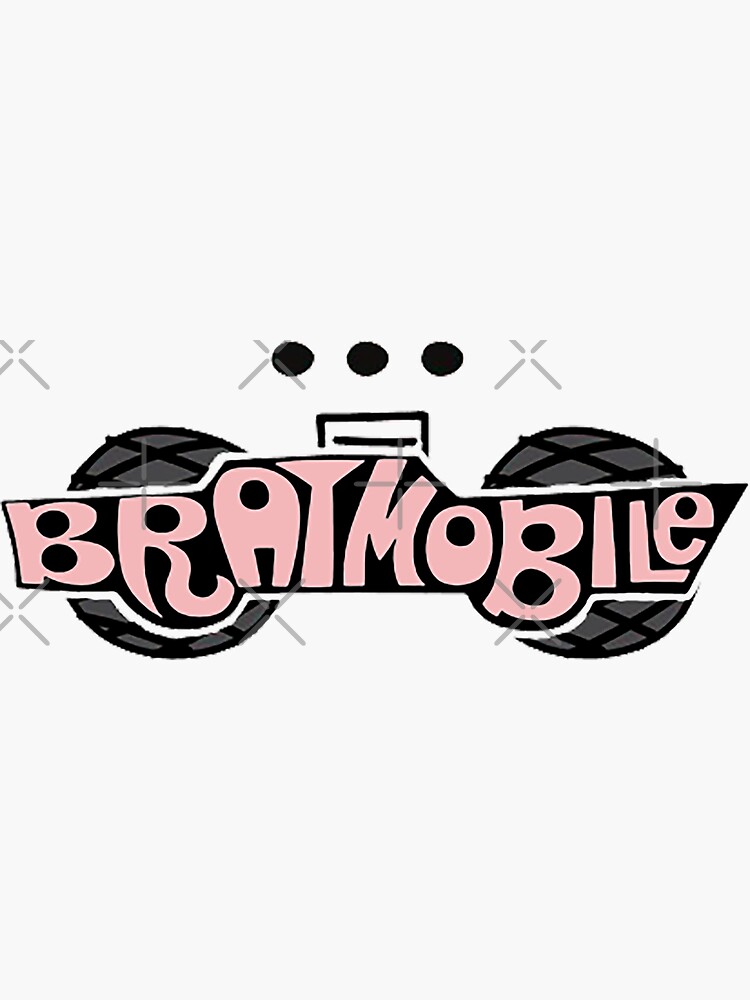 Pegatina «Diseño original del logotipo de Bratmobile» de catvclark ...