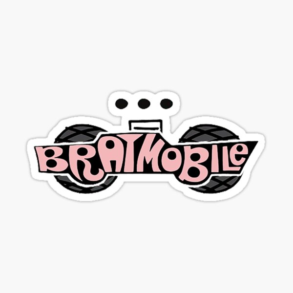 "Bratmobile Logo Original Design" Sticker for Sale by catvclark | Redbubble