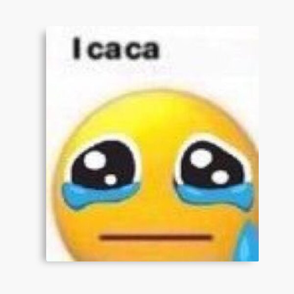 Impression sur toile « je caca », par papa-zoinks | Redbubble