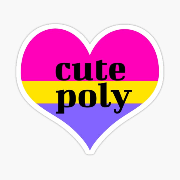 "cute poly!" Sticker for Sale by strasberrie | Redbubble