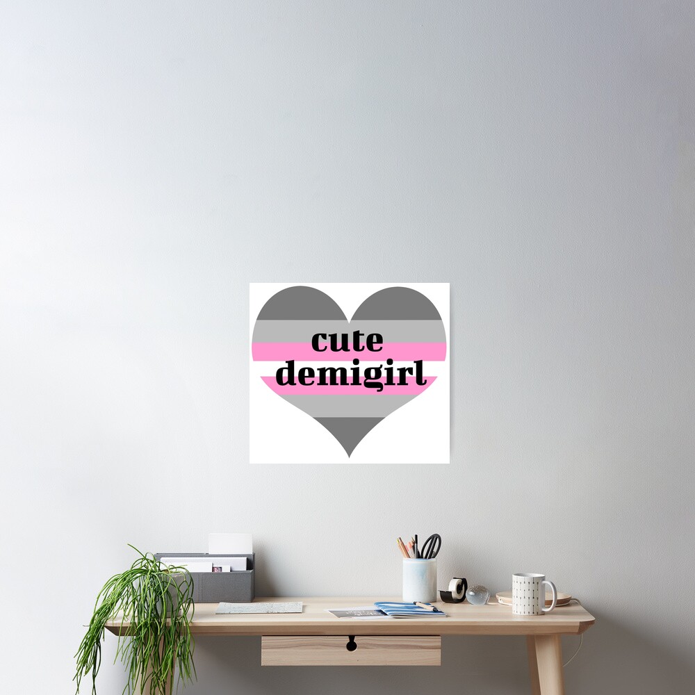 "cute demigirl!" Poster for Sale by strasberrie | Redbubble