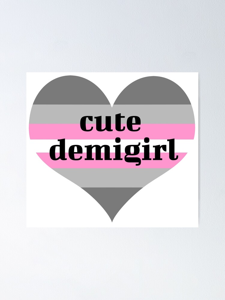 "cute demigirl!" Poster for Sale by strasberrie | Redbubble