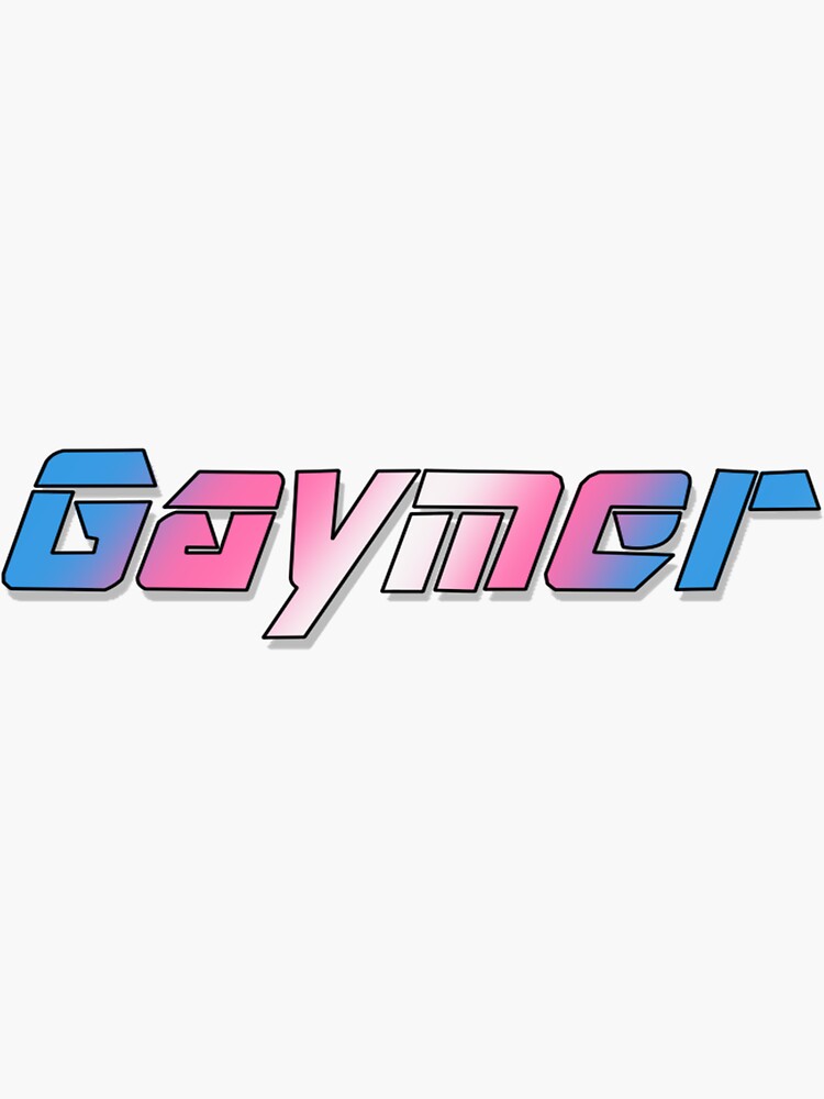 "Trans Gaymer" Sticker by MaxArt2021 | Redbubble