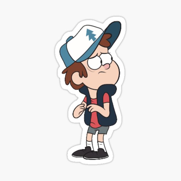 "Dipper Pines" Sticker for Sale by ShrillR3D | Redbubble