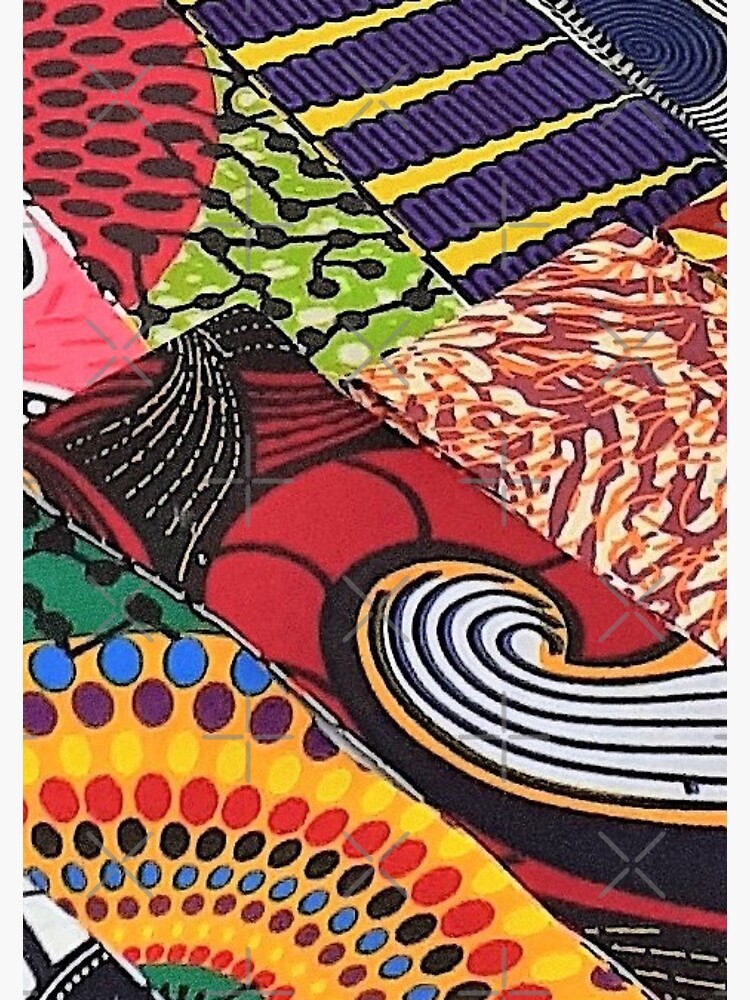 "African Fabric Collage Art Patterns [#16]" Poster for Sale by ...
