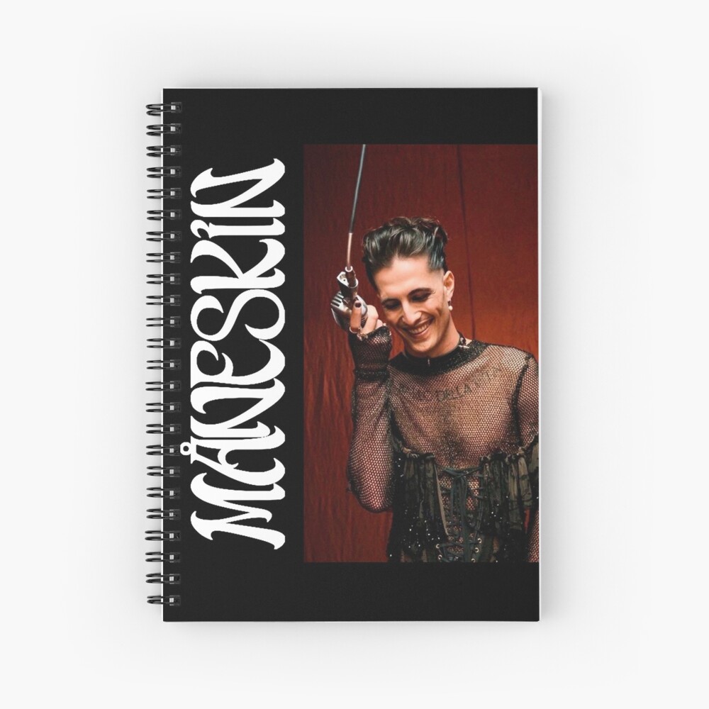 "Damiano David Maneskin" Spiral Notebook by Gonzalezmoy6 | Redbubble