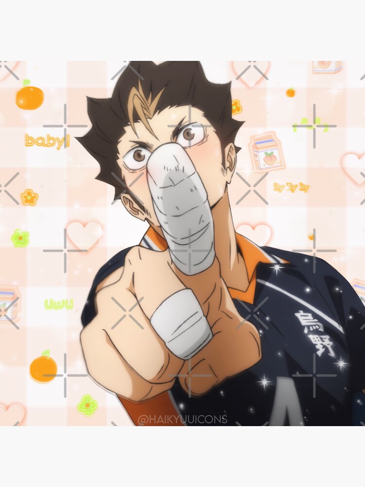 Orange Haikyuu Nishinoya Yuu Sticker For Sale By Haikyuuicons