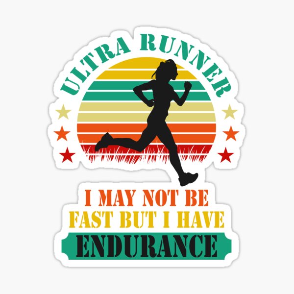 "Ultra Runner Ultra Running Woman Endurance Gifts" Sticker by ...