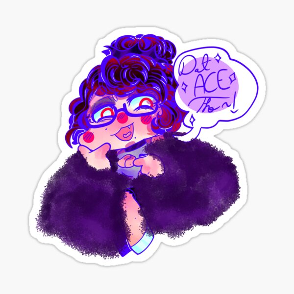 "Dat ace tho" Sticker by EmiRosemari | Redbubble