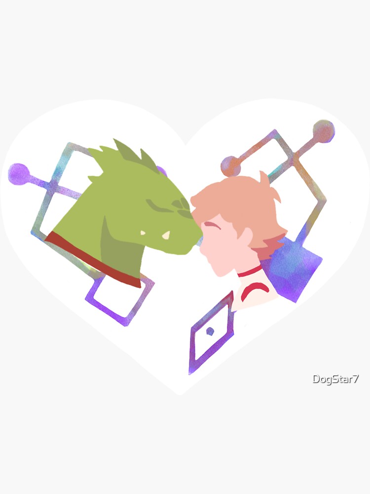 "Rogelio x Kyle - Heart of Etheria" Sticker for Sale by DogStar7 ...