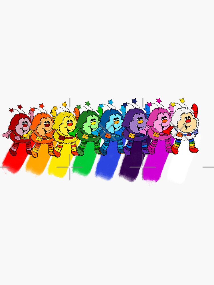 "Rainbow Sprites" Sticker for Sale by SquirrelPants87 | Redbubble