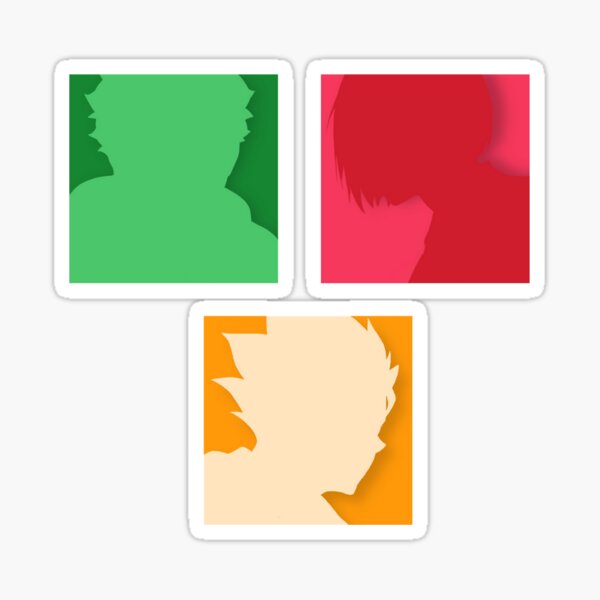 "Cutout Haikyuu!!: Akaashi, Kenma, Noya " Sticker for Sale by ...
