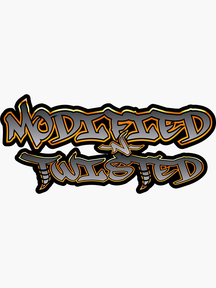 "Modified N Twisted (Stickers and Magnets)" Sticker for Sale by ...