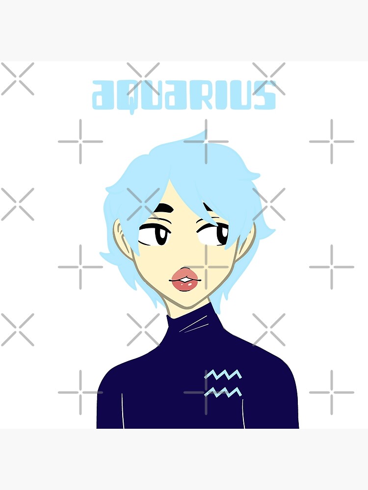 " Anime Aquarius- aqua zodiac sign-aesthetic- astrology-cute girly ...