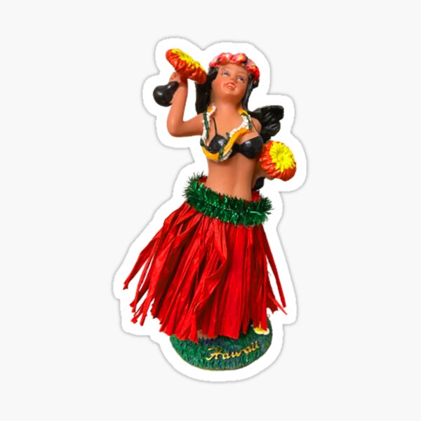 "Dashboard Hula Girl" Sticker for Sale by TikiSkool | Redbubble