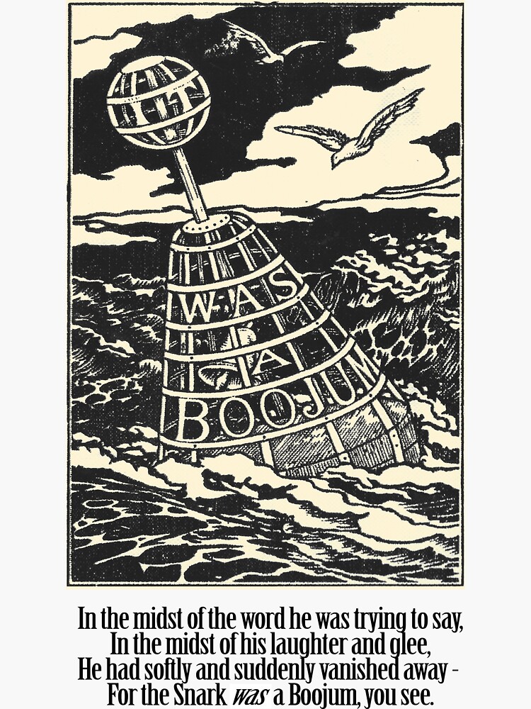 "It Was A Boojum - The Hunting of The Snark" Sticker for Sale by ...